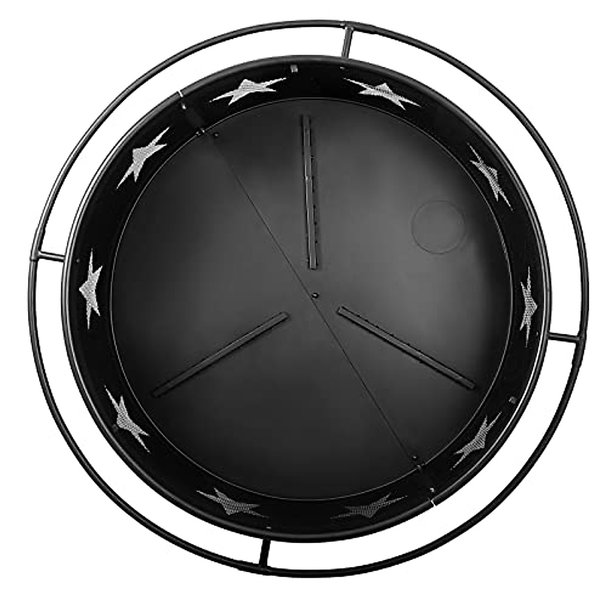 LMRSTOO Fire Pit 36inch for Outside Wood Burning Heavy Duty Fire Pits Firepit for Outdoor with Spark Screen & Waterproof Cover & Poker for Patio Fireplace Garden Picnic Backyard Camping Bonfire