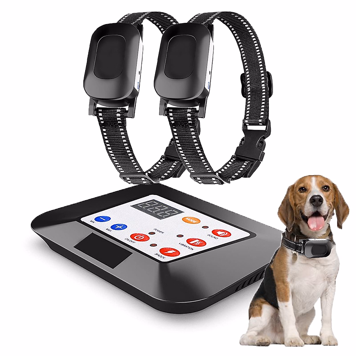 Wireless Dog Fence Pet Safe Containment System,Outdoor Dog Electric Boundary Container System,with Waterproof & Rechargeable Dog Training Collar,Adjustable Control Range 100-990ft,Harmless for Dogs,fo
