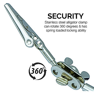 NEIKO 01902 Adjustable Helping Hand with Magnifying Glass, Third Hand Solder Aid, Soldering Wire Station Stand with Dual Alligator Clips and a Heavy Base, Beading & Jewelry Making Tools, Solder Holder