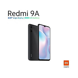 Xiaomi Redmi 9A (64GB+4GB) 4G LTE Unlocked GSM 6.53" (Not Verizon - Boost - Cricket - At&t) Dual Sim (Graphite Gray)