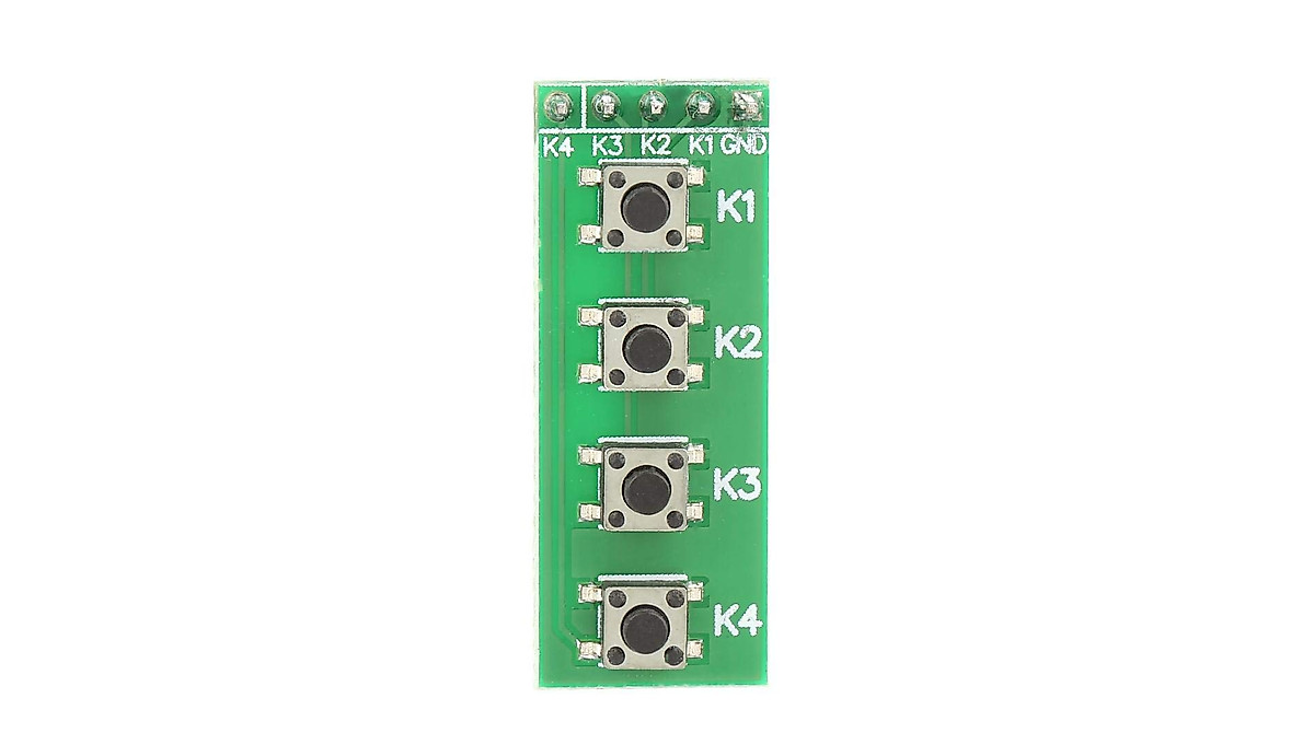Walfront 4 Key Push Button Module for DIY Projects