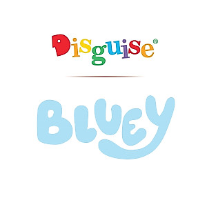 Disguise Bluey Bandit Costume, Official Bluey Dad Costume and Headpiece, One Size Large/XL (42-46)