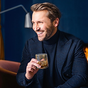 Laurel & Nash Drinkware- Drinkware Glasses Set of 6 - Juice Glasses - Whiskey Glass Set 8 oz - Bourbon Glasses for Men - Short Glass Cups