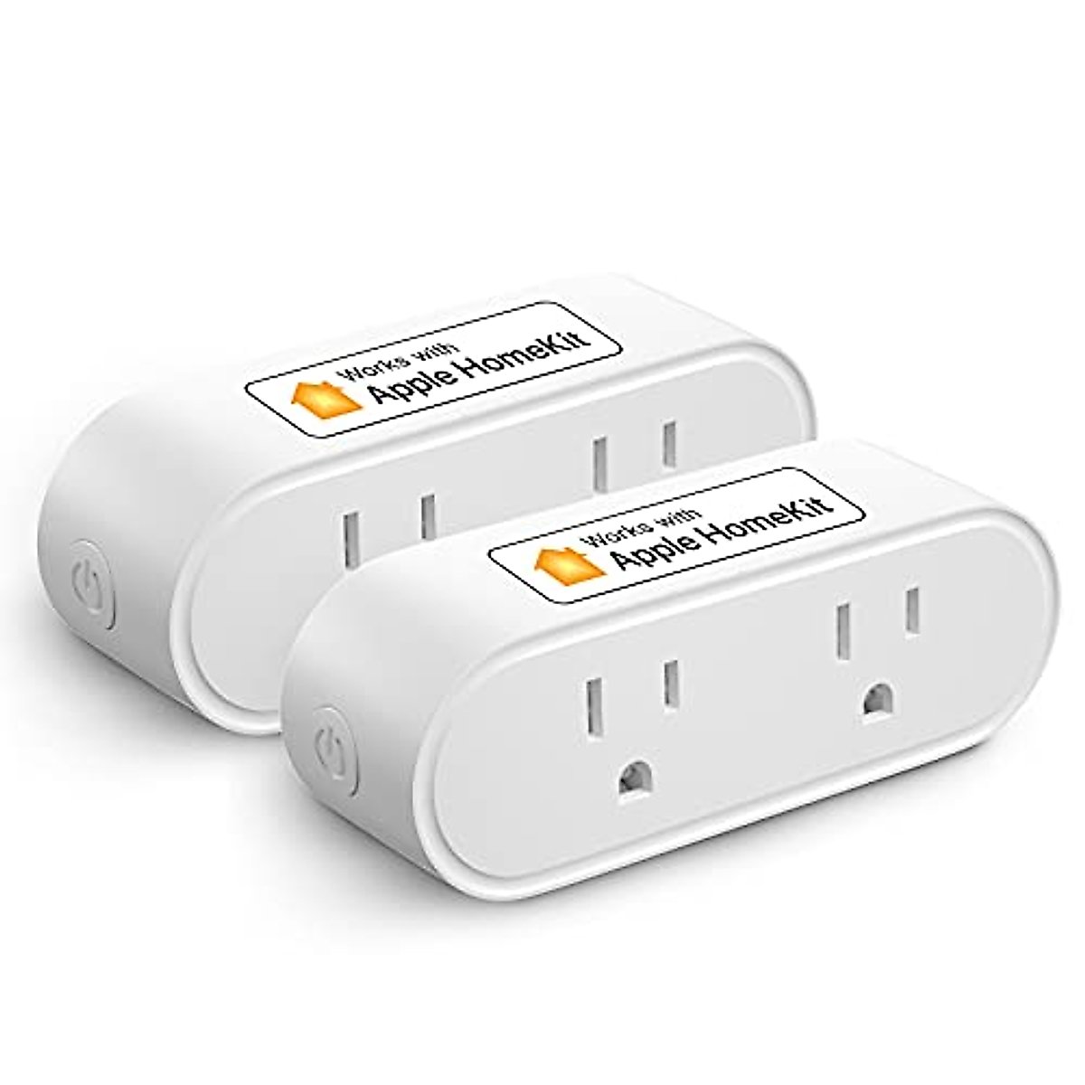 Smart Plug, Meross WiFi Dual Smart Outlet Supports Apple HomeKit, Siri, Alexa, Google Assistant & SmartThings, Voice & Remote Control, 10A, Timer, No Hub Required, 2.4GHz WiFi Only, 2 Pack