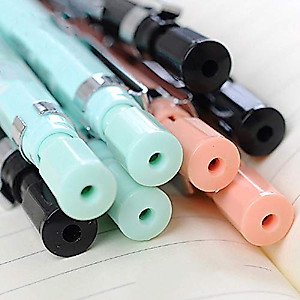 3pcs 2.0 mm Mechanical Pencil with 18pcs Black Lead Refills, Cute Kawaii Pencils for Draft Drawing Writing Crafting Art Sketching Student Gift Office School Supplies Korean Stationery, Random Color