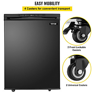 VEVOR Kegerators Beer Dispenser, Full Size Beer Kegerator Refrigerator, Double Taps Direct Draw Beer Dispenser w/LED Display, 23-83℉ Adjustable Dual Kegerator w/Complete Accessories, Black