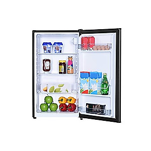 Danby DAR032B1SLM 3.2 Cu.Ft. Mini Fridge In Stainless Look - Free-Standing All Fridge For Bedroom, Living Room, Kitchen, Dorm
