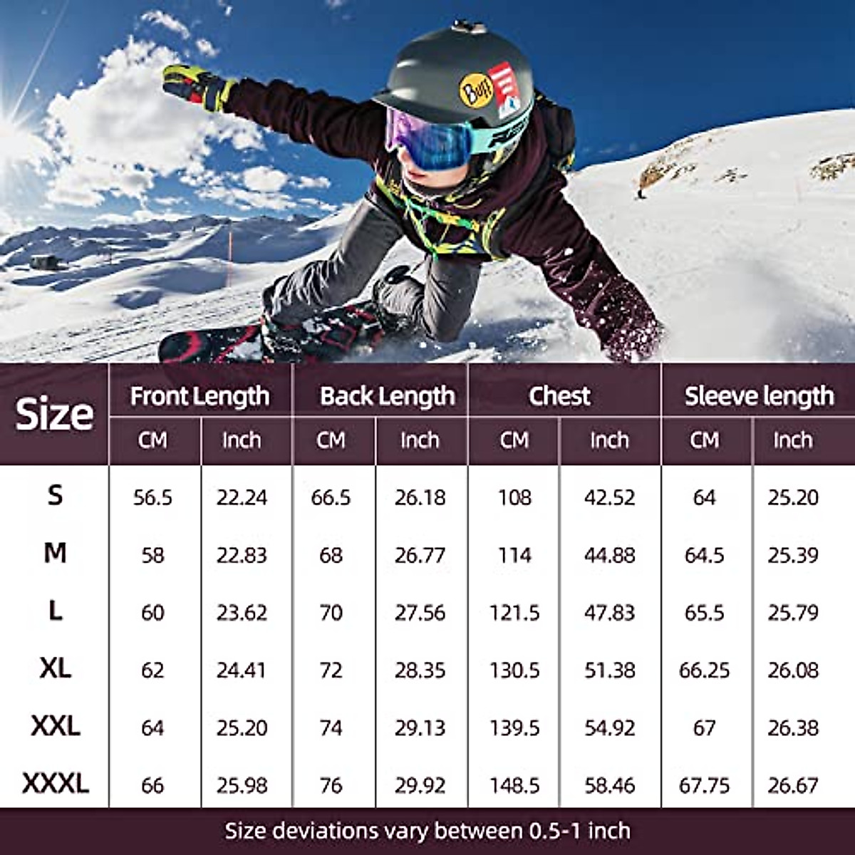 CAMEL CROWN Ski Jackets for Women Winter Snow Coats Warm Mountain Waterproof Female Jacket Hooded Windbreaker Dark Purple S