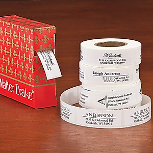 Personalized Bold and Centered Address Labels 200, Clear