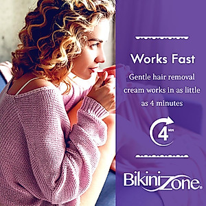 Bikini Zone Crème Hair Remover for Intimate Areas, 2 Oz, 1 Pack