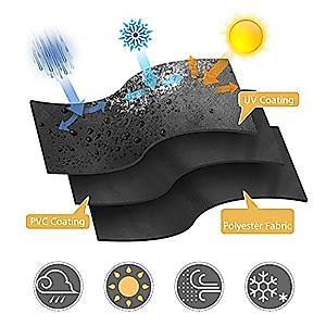 YWWQYBYQ Patio Furniture Covers,83"(L) x 43"(W) x 27"(H),Outdoor Furniture Set Cover Waterproof Heavy Duty,Garden Rectangle Table Cover,Large Loveseat Cover