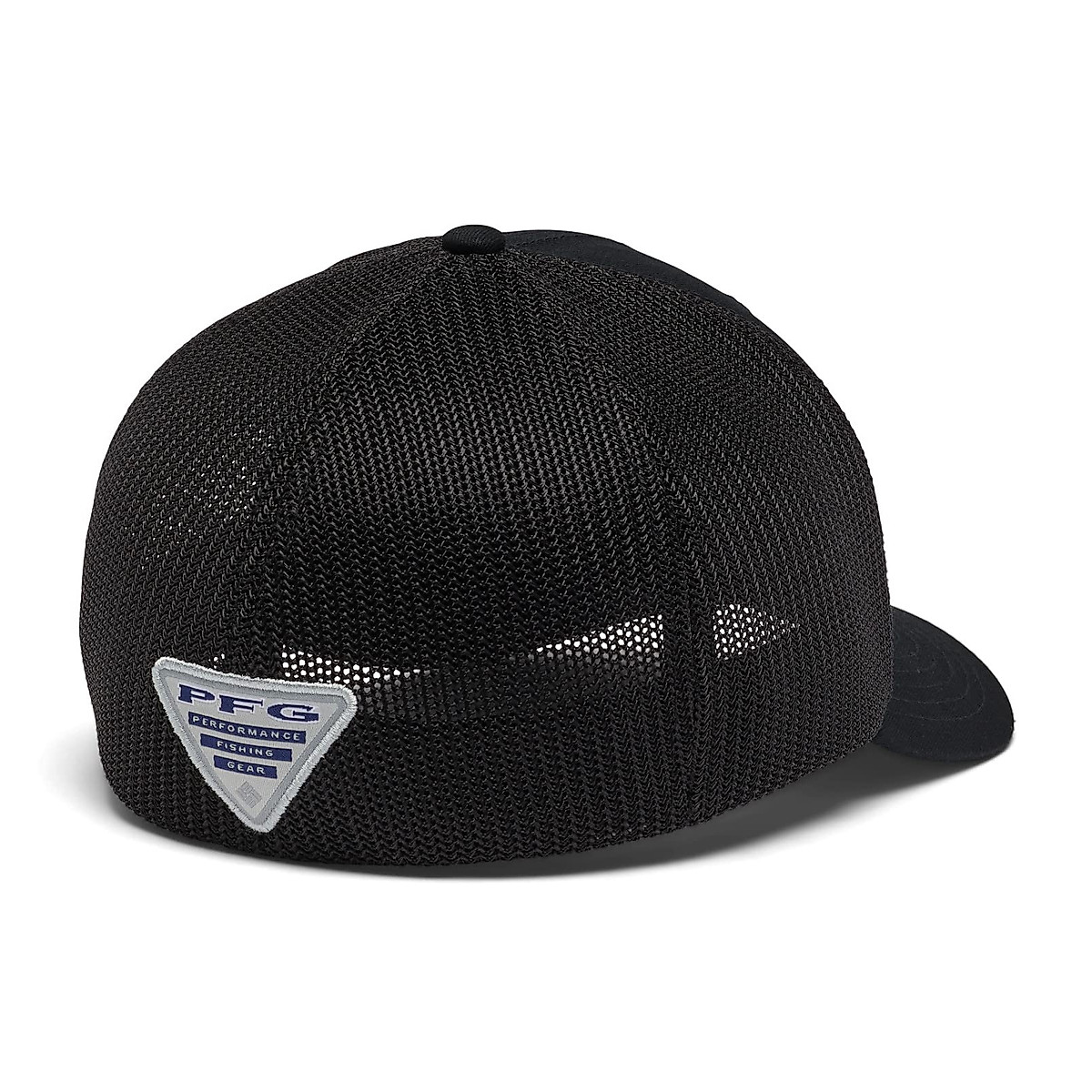 Columbia Unisex PFG Fish Flag Mesh Ball Cap - Low, Black/Black/Mexico Fish Flag, Small/Medium