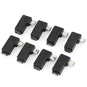 Eboxer Pack of 40 Multiple USB2.0 Adapters Micro/ Mini/ Type-B/ Male/ Female Converters Connectors for Laptop Computer Mobile Hard Drives