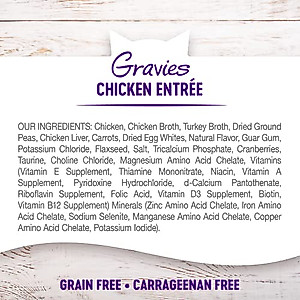 Wellness Complete Health Gravies Grain Free Chicken Dinner Wet Cat Food, Made with Real Chicken, Natural, Wholesome Nutrition 5.5 Ounces (Pack of 12)