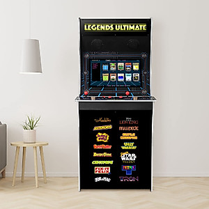 Legends Ultimate Arcade, Full Size Game Machine, Home, Classic Retro Video Games, Over 300 Licensed Arcade and Console Games, Action Fighting Puzzle Sports & More, WiFi, HDMI, Bluetooth