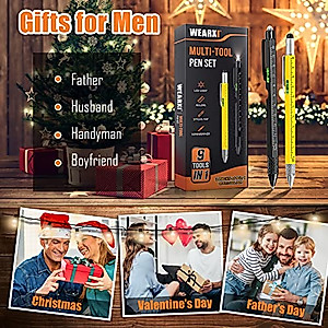 Stocking Stuffers for Men, 18 in 1 Snowflake Multitool Gifts for Men,9 in 1 Multitool Pen Set, Christmas Gifts for Men