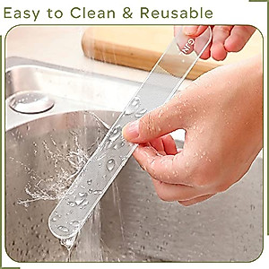 2Pcs Glass Nail Files & 2Pcs Nano Glass Files - Gifts for Women Wife Professional Glass File with Case, Double Sided Upgrade Glass File for Natural Nails