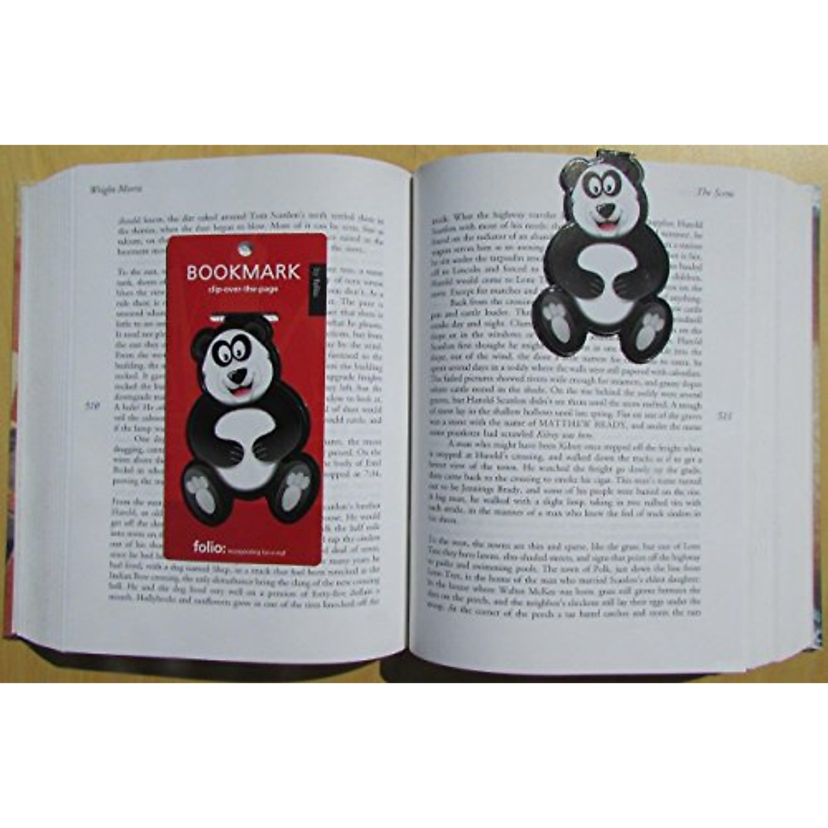 Teddy Bear Bookmarks (Clip-over-the-page) Set of 2 - Assorted colors