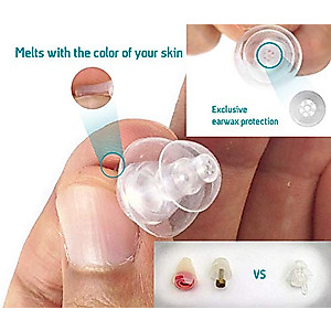 EarDial HiFi Earplugs - Invisible Hearing Protection for Concerts, Music Festivals, Musicians, Motorcycles and other Discreet Comfortable High Fidelity Noise Reduction. With Compact Case and App