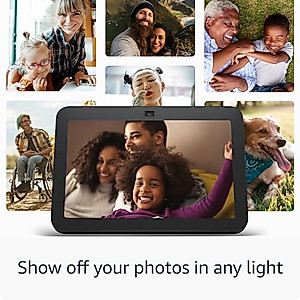 Amazon Echo Show 8 (newest model), With Spatial Audio, Smart Home Hub, and Alexa, Glacier White