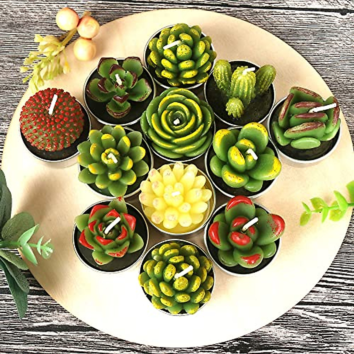 AIXIANG 12Pcs Cactus Candles Succulent Candles, Wedding Party Favors for Guests, Bridal Shower Candles Favors, Housewarming Favor, Baby Succulents Favors Baby Shower, Christmas Gifts