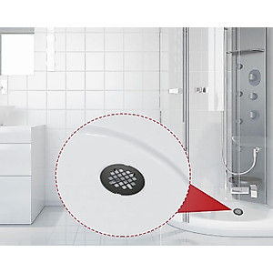 4 1/4” Snap-in Shower Drain Grate - Matte Black - Replacement Cover - VHI - Handyman Designed & Tested in America - Will Never Bend or Break