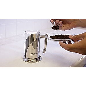 BlinkOne French Press: Single, Double and Up-to Three Serve Cup Espresso Coffee Maker (12 Oz)