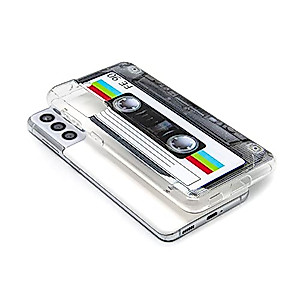 FAteam Case for Galaxy S21 5G, Shockproof Scratchproof with TPU Soft Bumper Retro Cassette Tape Case Compatible with Samsung Galaxy S21 5G (6.2 Inch)