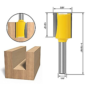 AXSDXA 15 Pcs Router Bits 1/4 Shank Router Bits Set Beginner Router Bit Kit for DIY, Woodworking Project with Storage Case