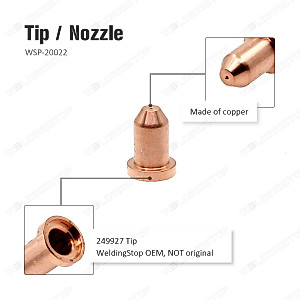 Electrode 249926 Swirl Ring 249931 O-Ring 249969 30A Tip 249927 Nozzle for Plasma Cutting Miller Spectrum 375 625 Cutter Torch 30pieces