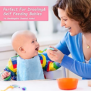 Orighty Baby Washcloths 24-Pack(7''x9''), Microfiber Coral Fleece Baby Towels, Super Soft and Absorbent Wash Cloths for Newborns, Infants and Toddlers, Gentle on Delicate Skin for Face Hands and Body