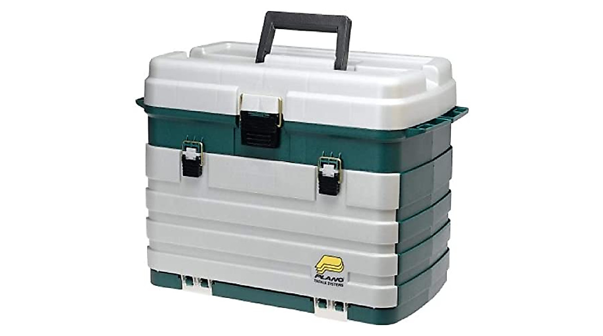 Plano 4-Drawer Tackle Box Green Metallic | Durable Fishing Storage