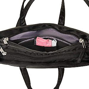 Allen Company Girls with Guns Casual Adventure Cross-Body Purse, Lockable Concealed Carry Tote, Ambidextrous Handbag, Black