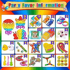 666PCS Party Favors for Kids, Treasure Box for School Classroom Prize Birthday Gift, Bulk Fidget Sensory Toys, Ideal Gift for Carnival Prizes Stocking Stuffers Pinata Filler,Goodie Bag Stuffers