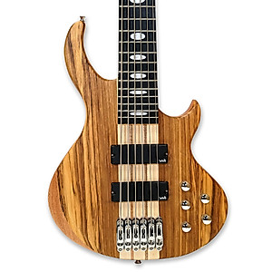 6 String Electric Bass Guitar Millettia Laurentii+Okoume body maple neck