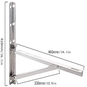 WANLIAN Foldable Wall-Mounted air Conditioner Bracket for Small Split Type Heavy Duty Non-Rusting air Conditioner mounting Bracket