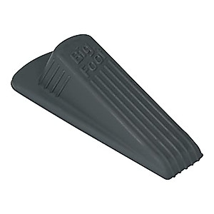 MASTER MANUFACTURING Rubber Door Stop - Big Heavy Duty Bottom Wedge Rubber Door Stopper College Dorm Room Essentials,Grey (2 Packs),1.5 x 5 x 7.5