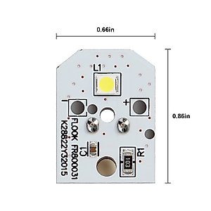 WR55X11132 Refrigerator Led Lamp Replacement，Fits for GE Refrigerator LED Light Module Replace WR55X25754 WR55X30602 WR55X26486, Without Plastic Cover, Only Led Pcb Board（8 PCS）