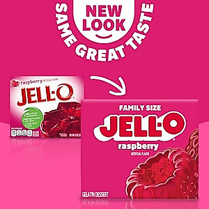 Jell-O Raspberry Gelatin Dessert Mix (6 oz Box)