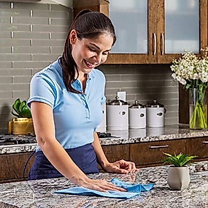 12" x 12" Microfiber Cleaning Cloths (50 Pack) - Reusable Towels, Wash Rags, Dust Cloth, All-Purpose: Kitchen, Dish, Cars, Shop, Glass (Black)