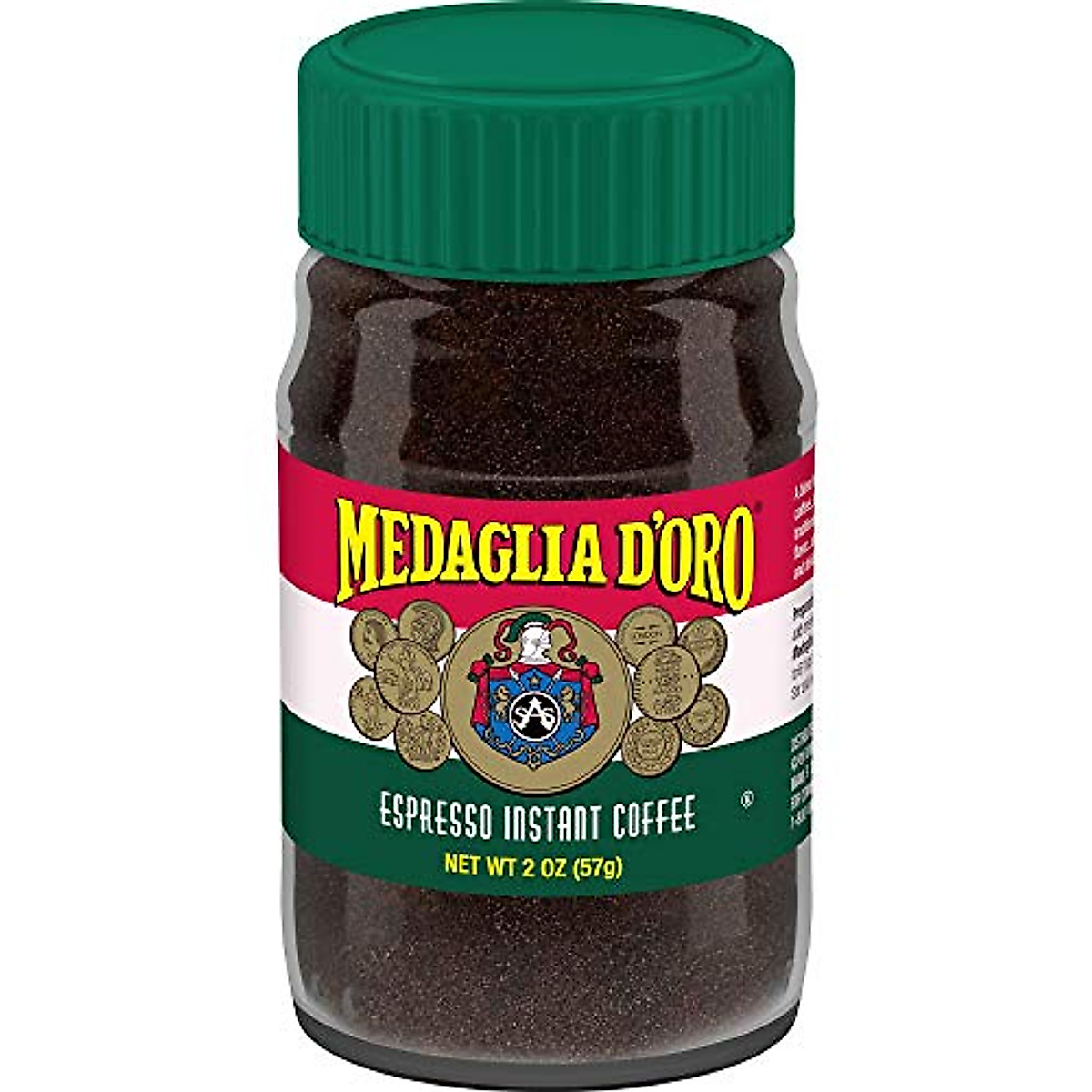 Medaglia D'Oro Espresso Style Instant Coffee, 2 Ounces (Pack of 12)