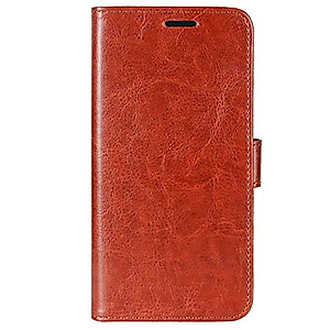HualuBro Oppo Reno2 Z Case, Retro PU Leather Wallet Flip Folio Shockproof Phone Case Cover with Card Slots for Oppo Reno2 Z / Reno2 F/Reno 2Z / Reno 2F - Brown