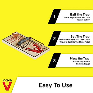 Victor M158-4 Metal Pedal Mouse Trap, 32 Traps