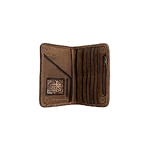 STS Ranchwear Sioux Falls Magnetic Wallet, Brown, STS38348