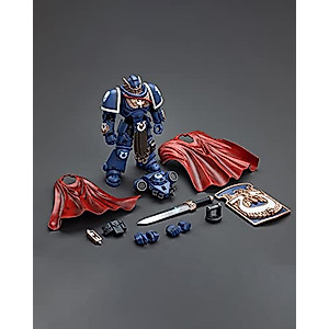 Pipigirl JoyToy Warhammer 40K Space Marine Genuine License 1/18 Soldier, Ultramarines Victrix Guard, 4.88 inch Models Space Marines Action Figures Kits (Victrix Guard)