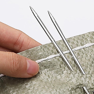 6" Professional Upholstery Needle 15cm length 3mm thickness, Big Eye Hand Sewing Needles for Stitching and Crafting Projects
