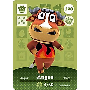 Angus - Nintendo Animal Crossing Happy Home Designer Series 4 Amiibo Card - 398