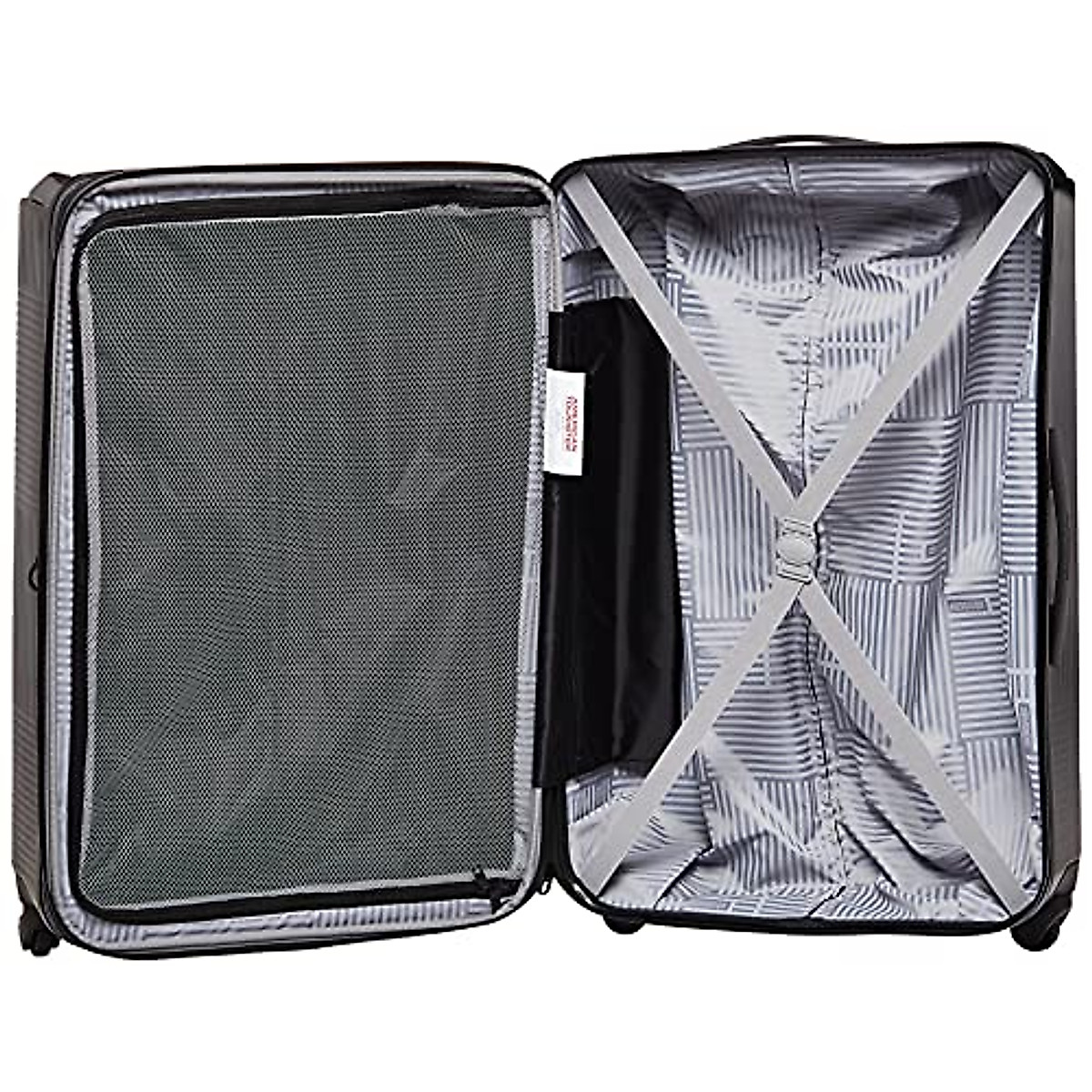 American Tourister Stratum XLT Expandable Hardside Luggage with Spinner Wheels, Jet Black, Carry-On 21-Inch