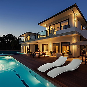 XGC in Water Waterproof Furniture, UV Resistant, Pool Chaise Lounge Chairs Water Depths 0-12", Compatible with All Pool Types, for Garden & Poolside & Pool Relaxation