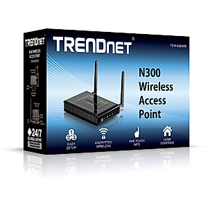TRENDnet Wireless N300 2T2R Detachable antennas, Access Point, 2.4Ghz 300Mbps, 802.11b/g/n, AP/WDS/Client/Bridge, 2x2 dBi, TEW-638APB (Renewed)
